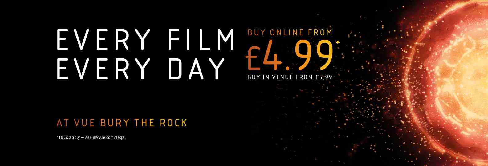 Vue Bury Cinema | Bury The Rock Cinema Film Listings & Times | Vue